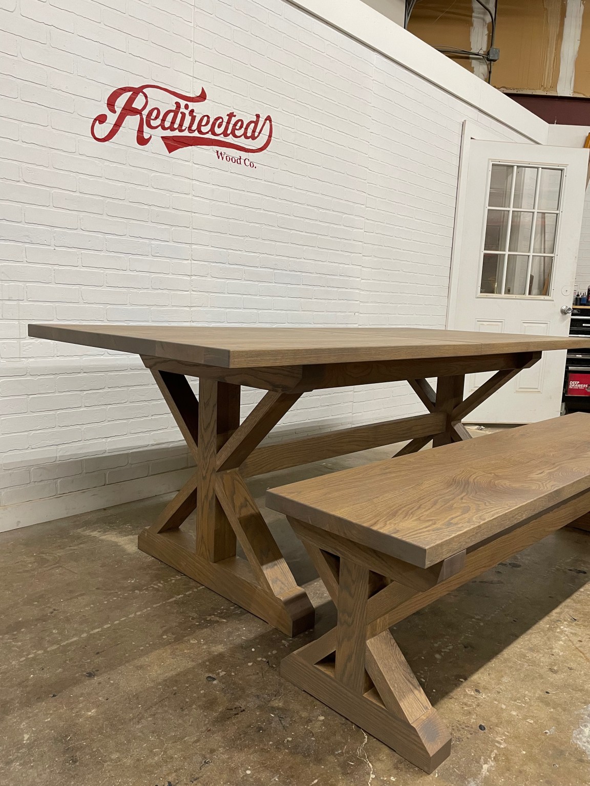 X Style Trestle Table | Redirected Wood Company